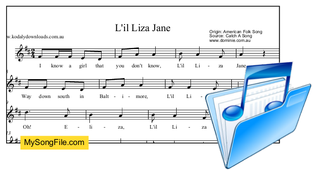 Lil Liza Jane | My Song File