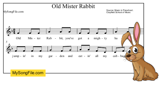 Old Mister Rabbit | My Song File