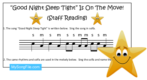 Good Night Sleep Tight Is On The Move (Staff Reading) | My Song File
