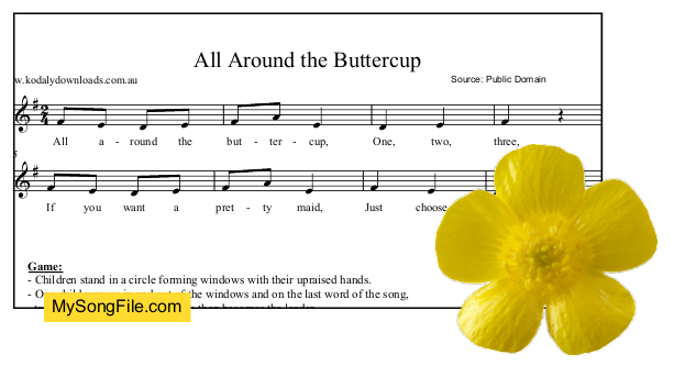 All Around The Buttercup | My Song File