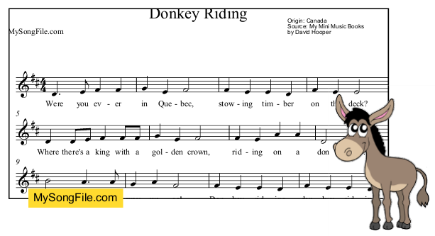 Donkey Riding | My Song File