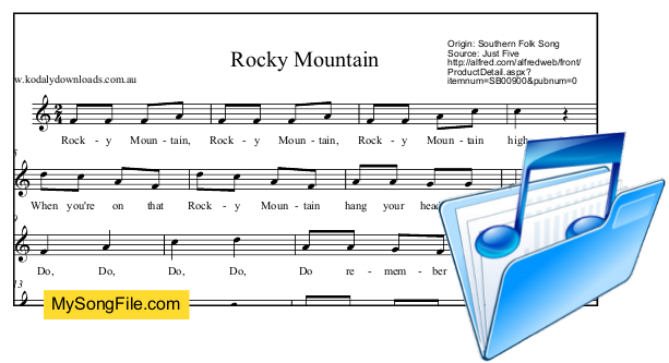 Rocky Mountain | My Song File