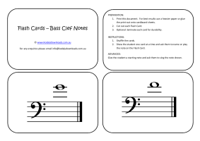 Flash Cards (Bass Clef Notes) | My Song File