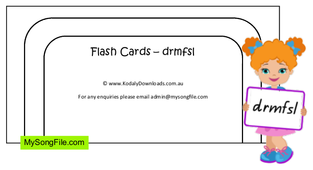 Flash Cards (Melodic drmfsl) | My Song File