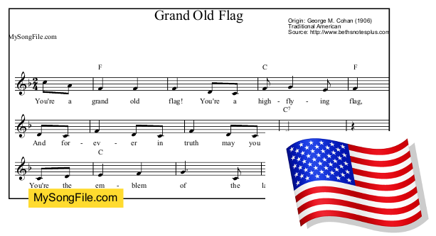 Grand Old Flag | My Song File