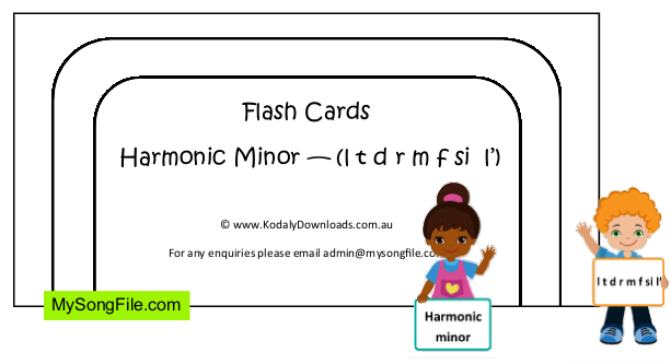 Flash Cards (Melodic harmonic minor) | My Song File