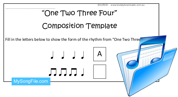 Composition Template (One Two Three Four) | My Song File