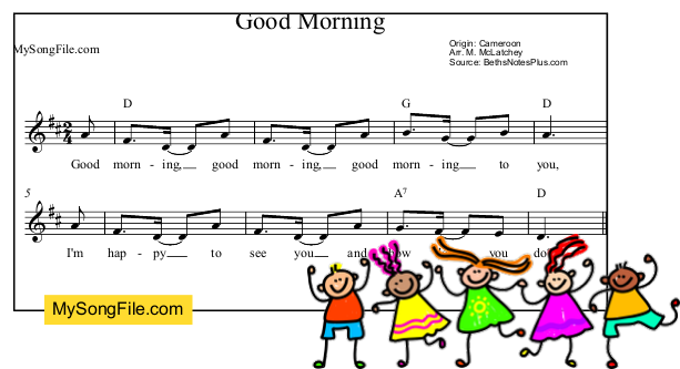 Good Morning | My Song File