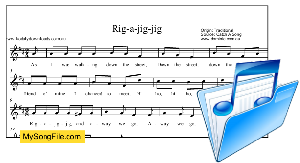 Rig-A-Jig-Jig | My Song File