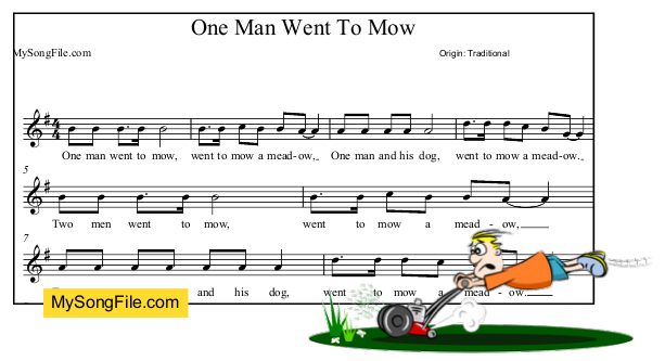 One Man Went To Mow | My Song File