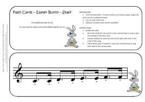 Easter Bunny (Flash Cards Staff) | My Song File