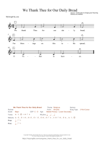 Oh How Lovely Is The Evening | My Song File