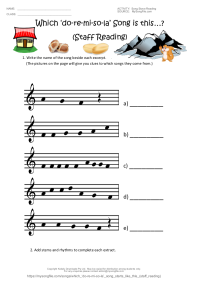 Which ‘Do-Mi-So-La’ Song Starts Like This (Staff Reading) | My Song File