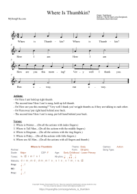 Where Is Thumbkin | My Song File