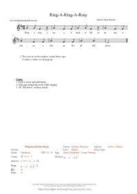 Ring Around The Rosy | My Song File