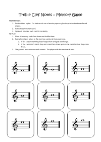 Memory Game (Treble Clef Notes) | My Song File