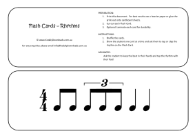Flash Cards (Rhythm Ta Ti-Ti Sa Too And Tika Tika) | My Song File