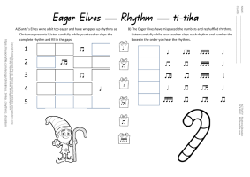 Christmas Ti-Tika (Rhythmic Dictation) | My Song File