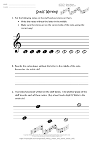 Stave Writing – Write Missing Stems Up And Down | My Song File